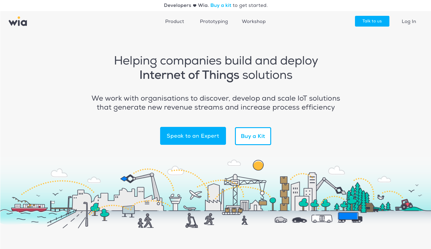 Wia | Helping companies build and deploy Internet of Things solutions